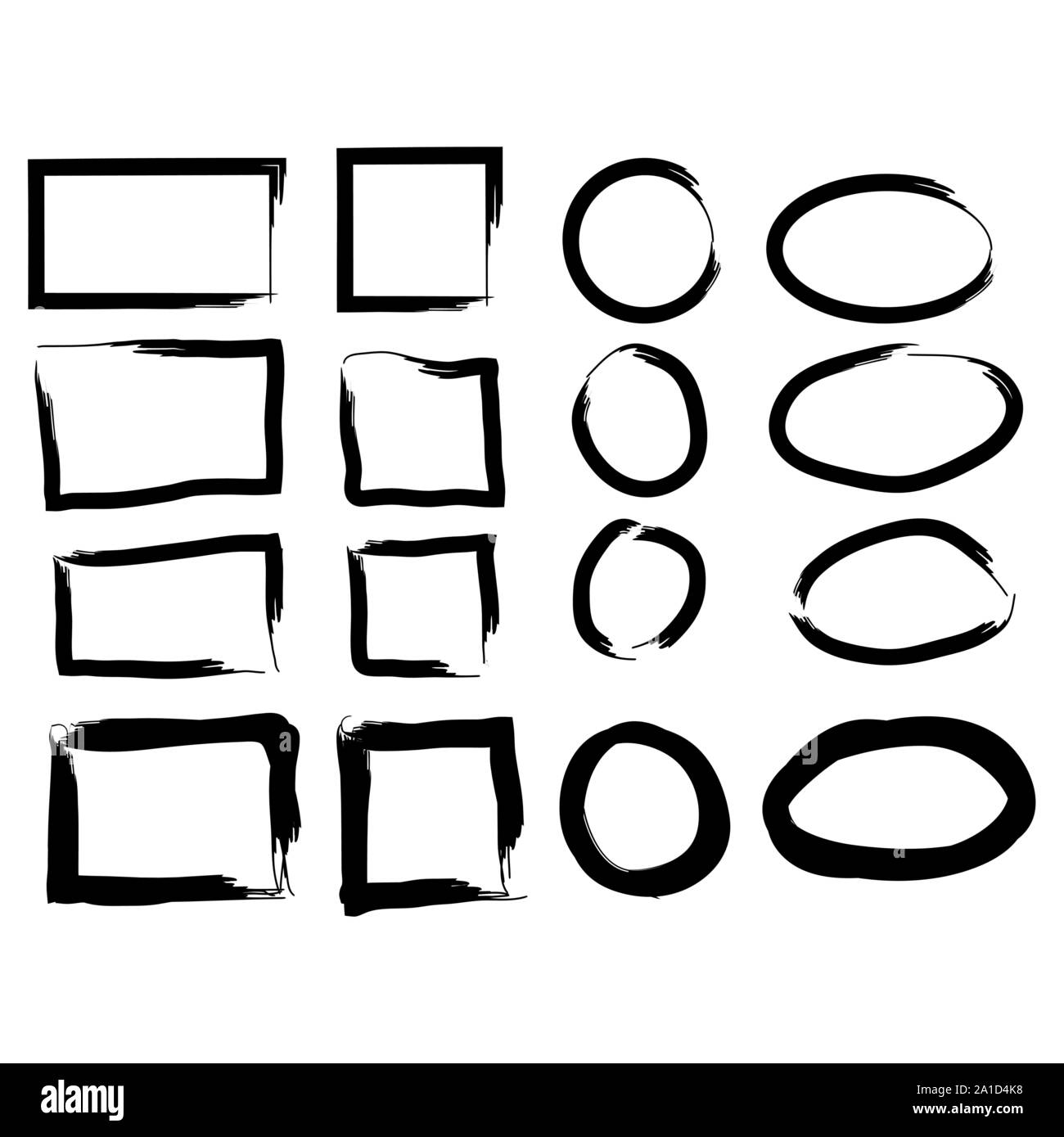 Doodle framework outline hi-res stock photography and images - Alamy