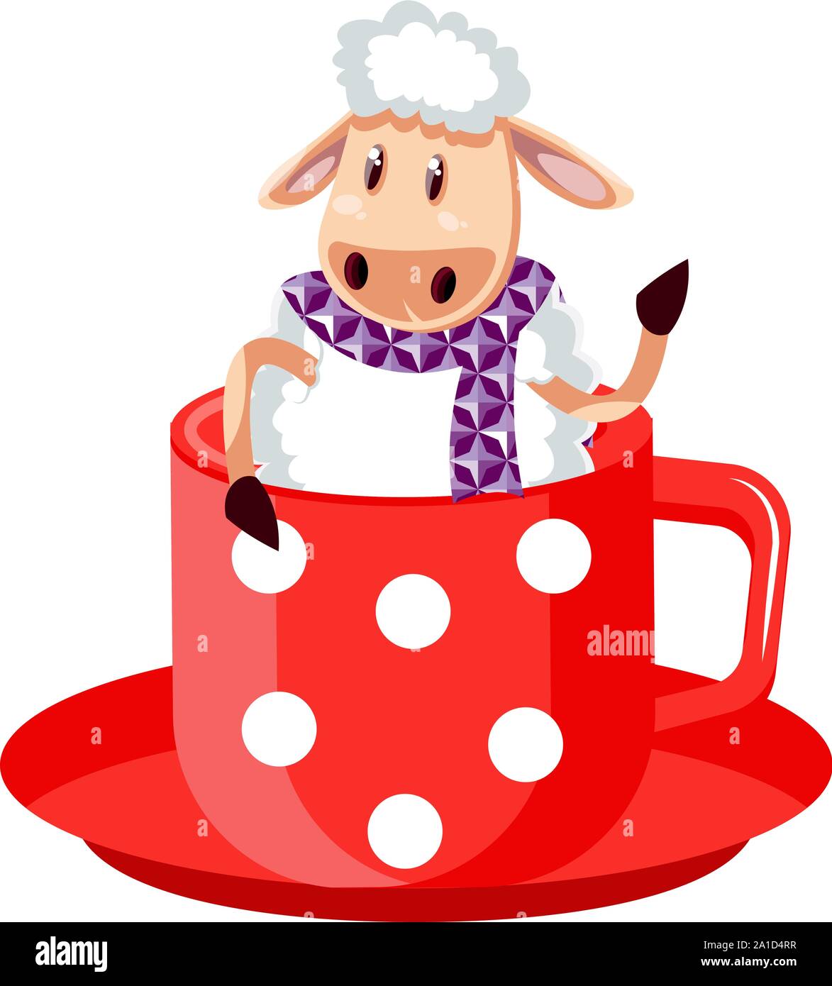 Sheep illustration realistic Cut Out Stock Images & Pictures - Alamy