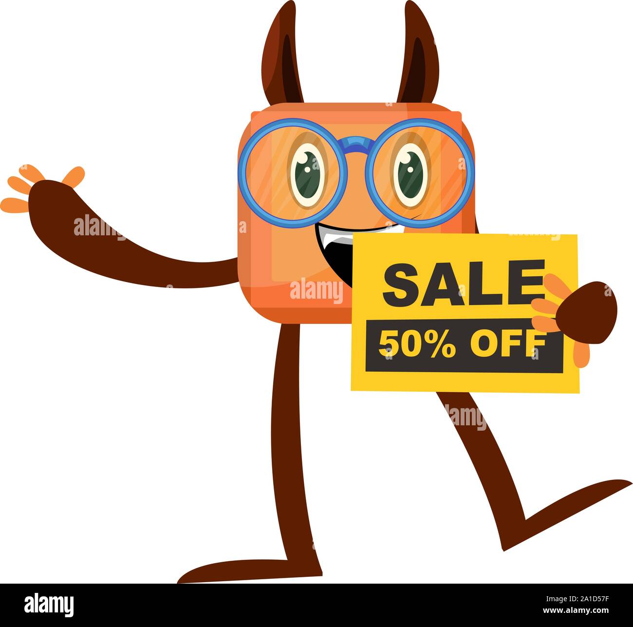 Monster on sale, illustration, vector on white background Stock Vector ...