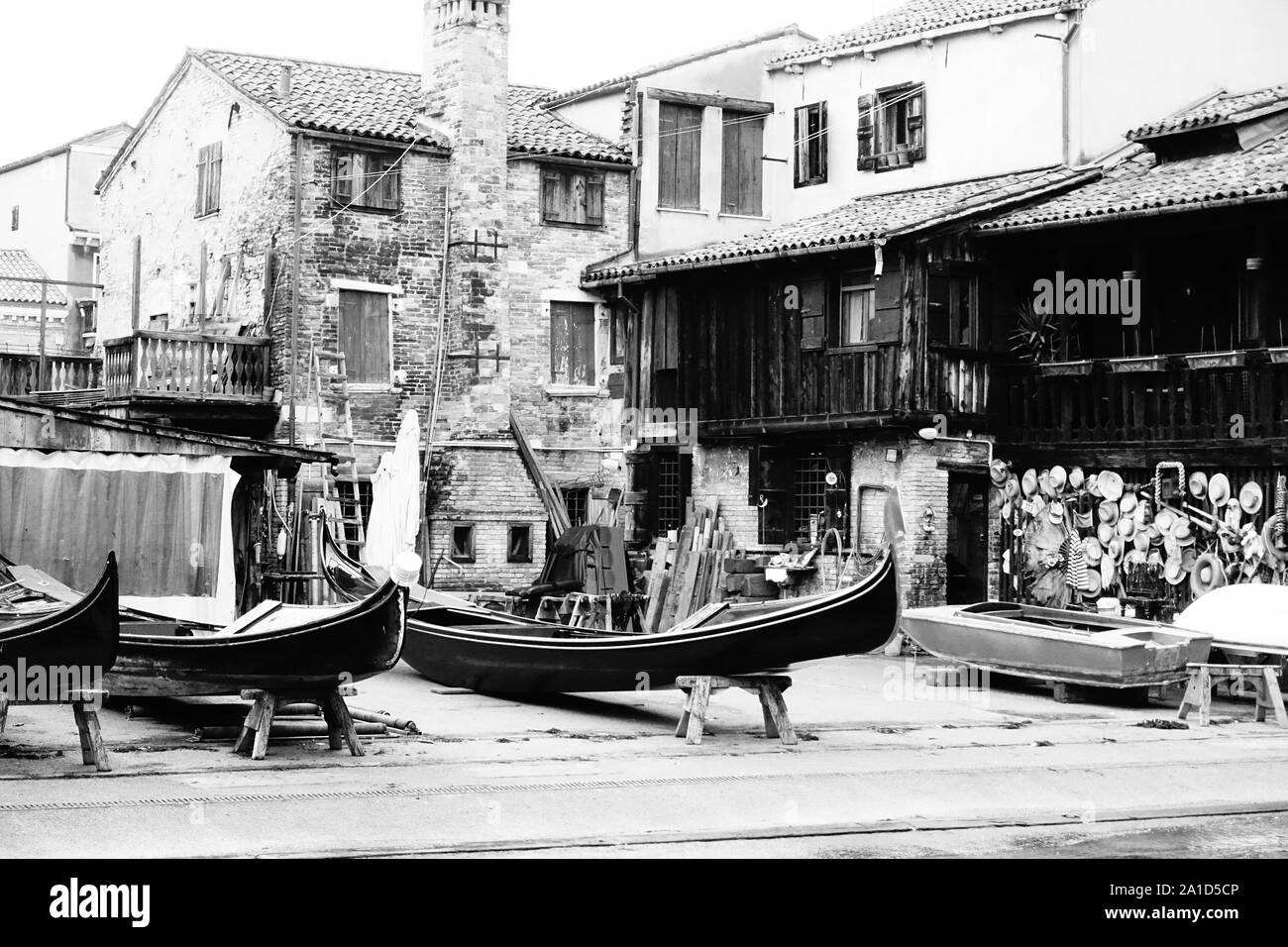 Venedig, Gondelwerft Squero di San Trovaso - Venice, Squero di San ...