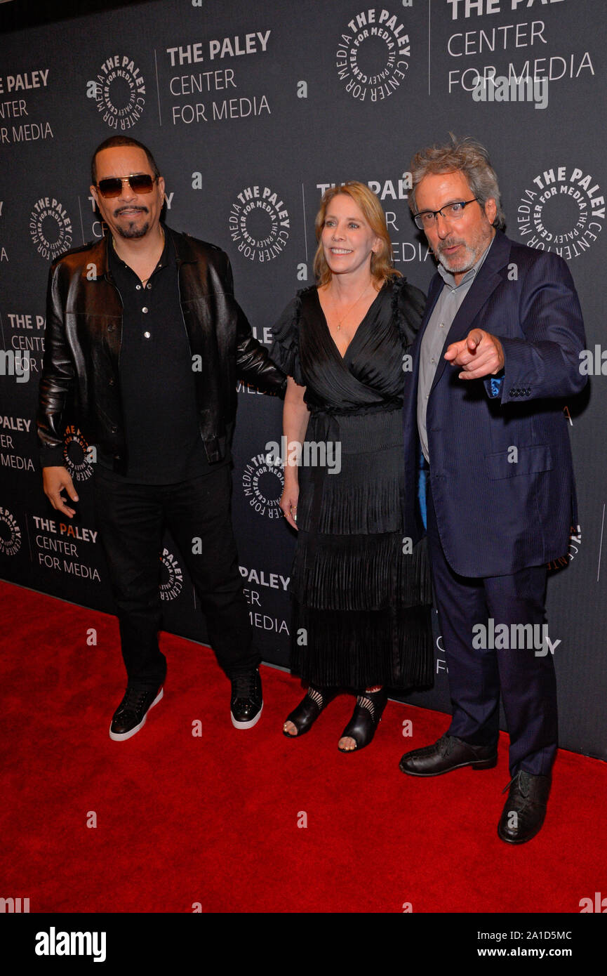 New York, United States. 25th Sep, 2019. (L to R) Ice-T (Tracy Lauren ...