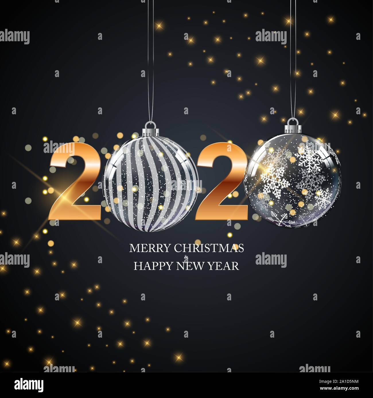 Happy 2020 New Year Background. Vector Illustration Stock Vector Image ...