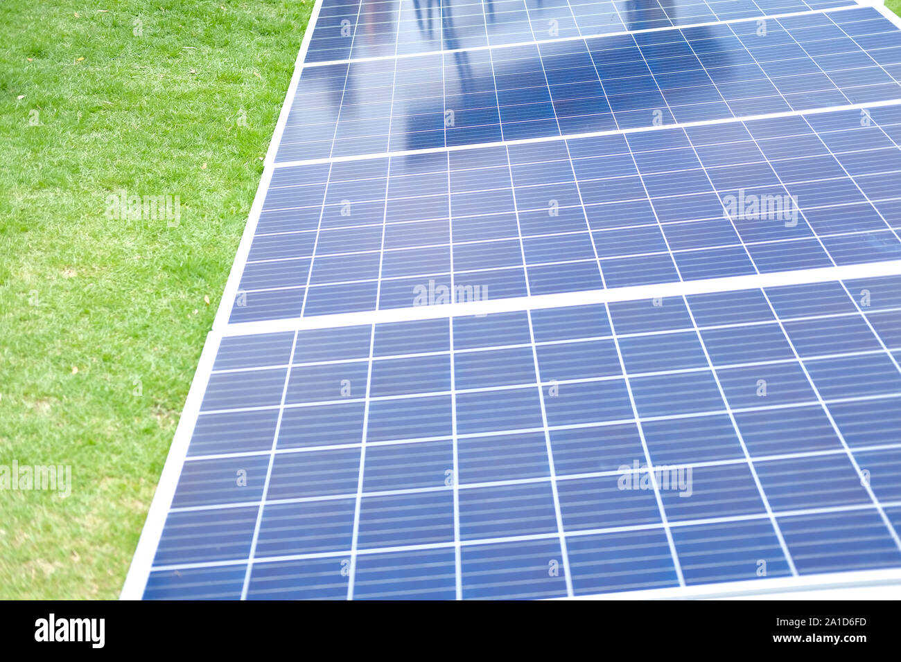 solar cell panel in farm. photovoltaic module for agriculture Stock ...