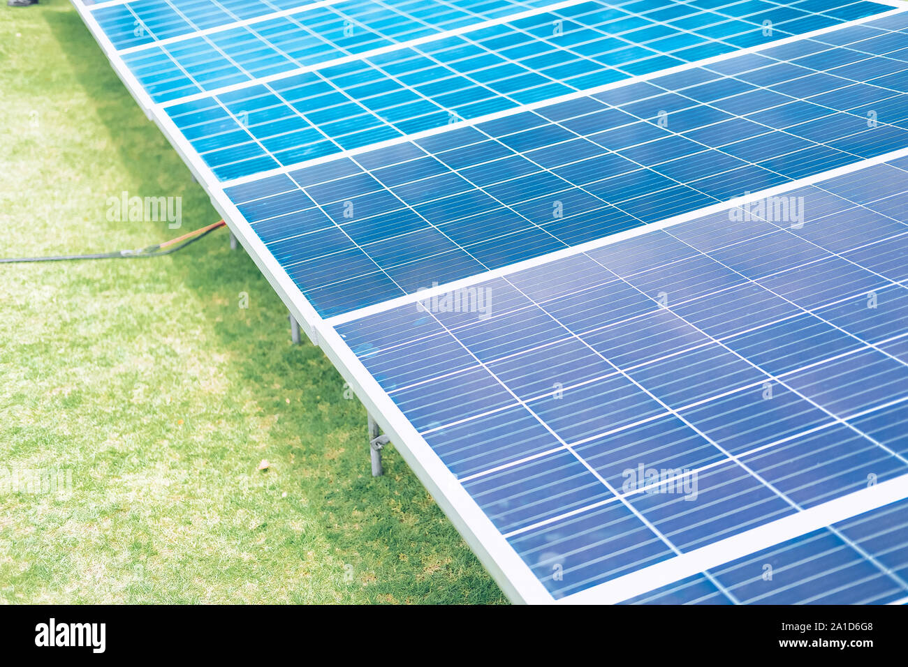 solar cell panel in farm. photovoltaic module for agriculture Stock ...