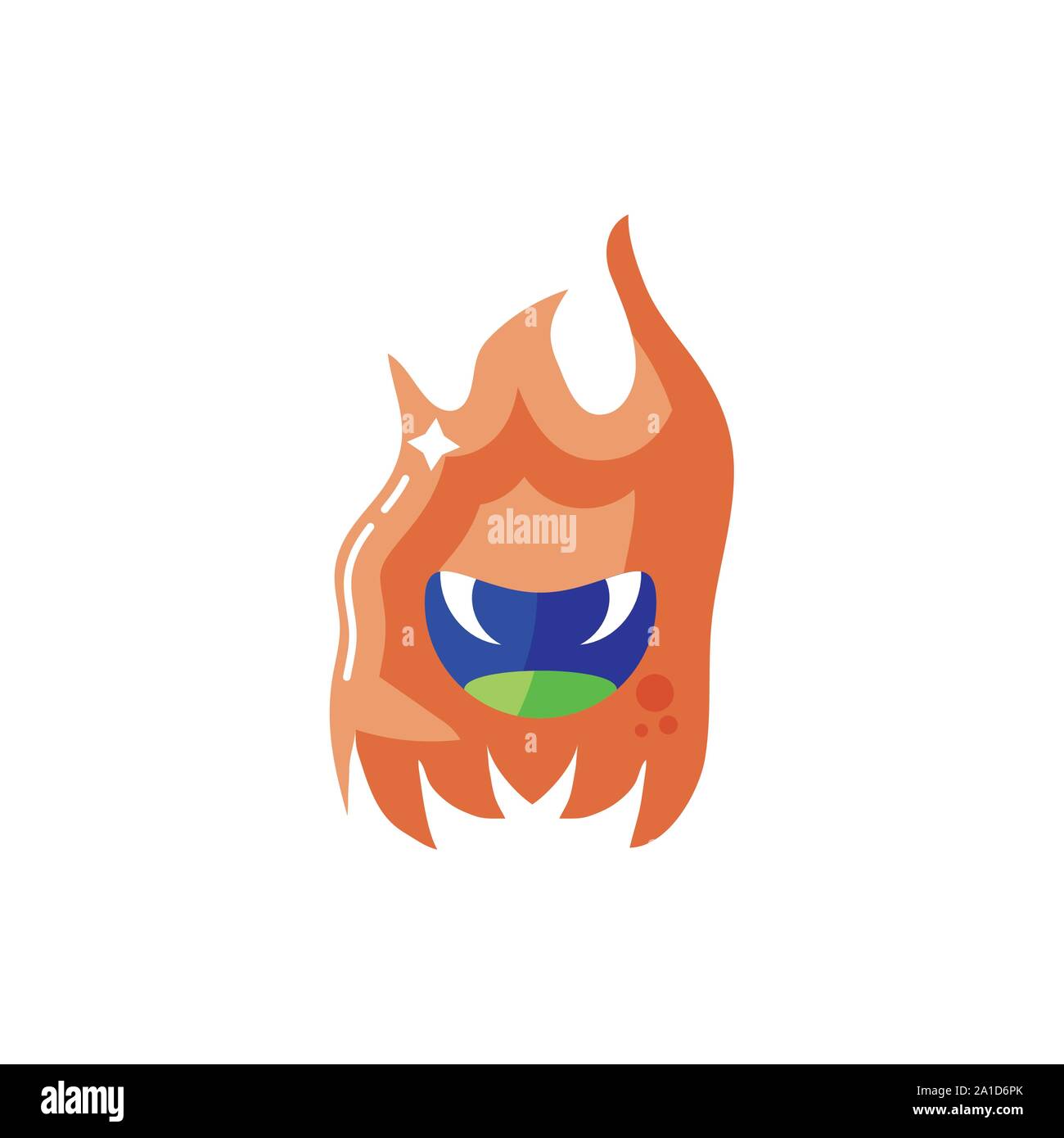 vampire with fangs in white background vector illustration design Stock ...