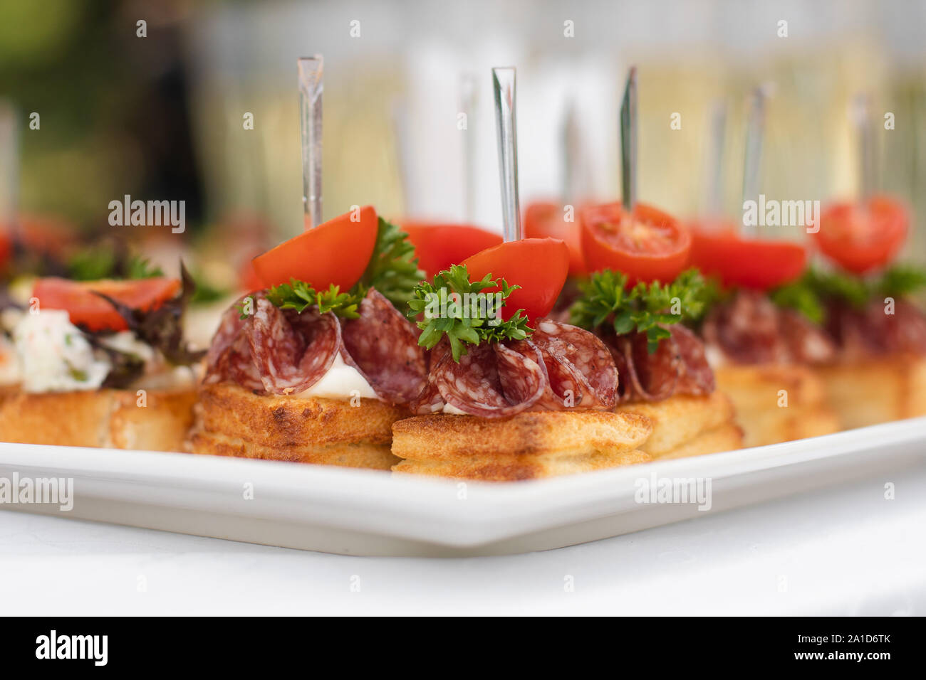 Closeup close up canapes hi-res stock photography and images - Alamy