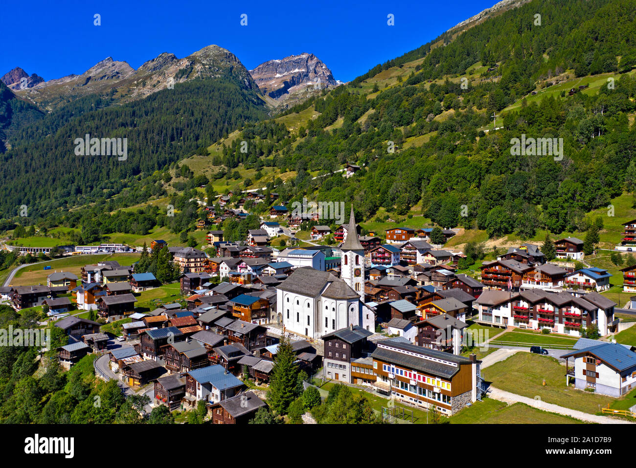 Church kippel lötschental switzerland hi-res stock photography and ...