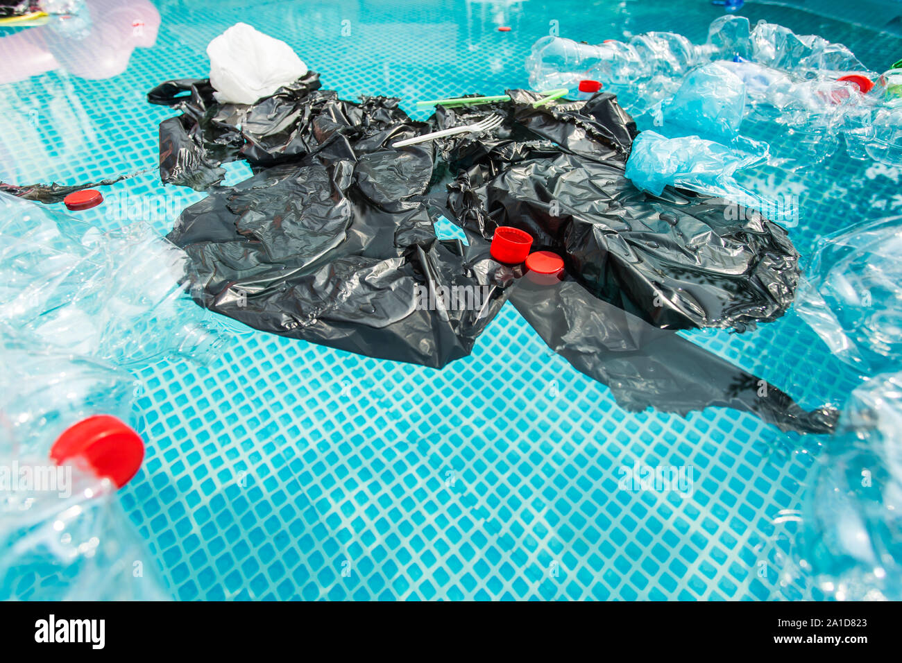 Plastic recycling, pollution and environmental concept - Environmental ...