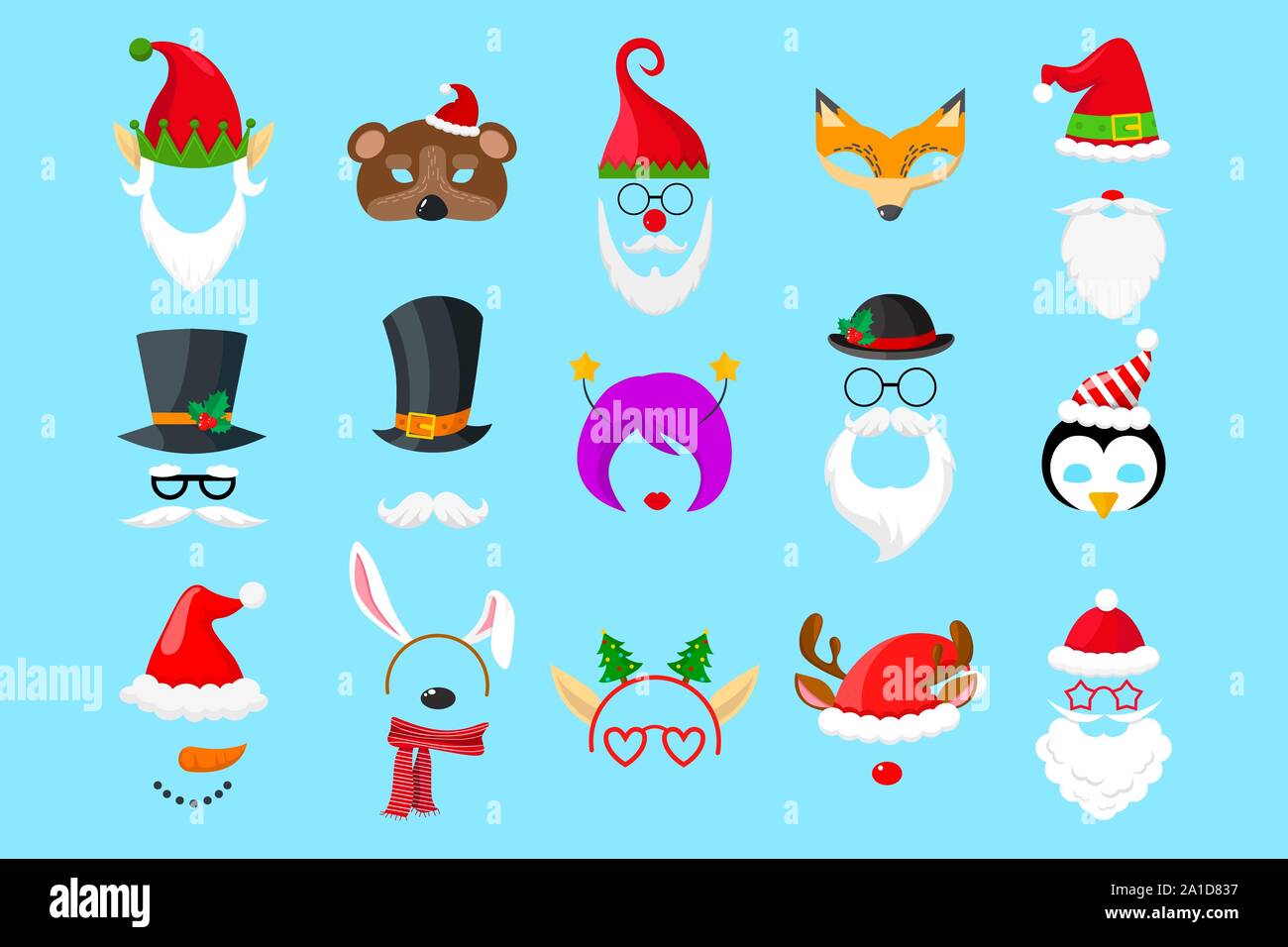 Rabbit christmas costume Stock Vector Images - Alamy