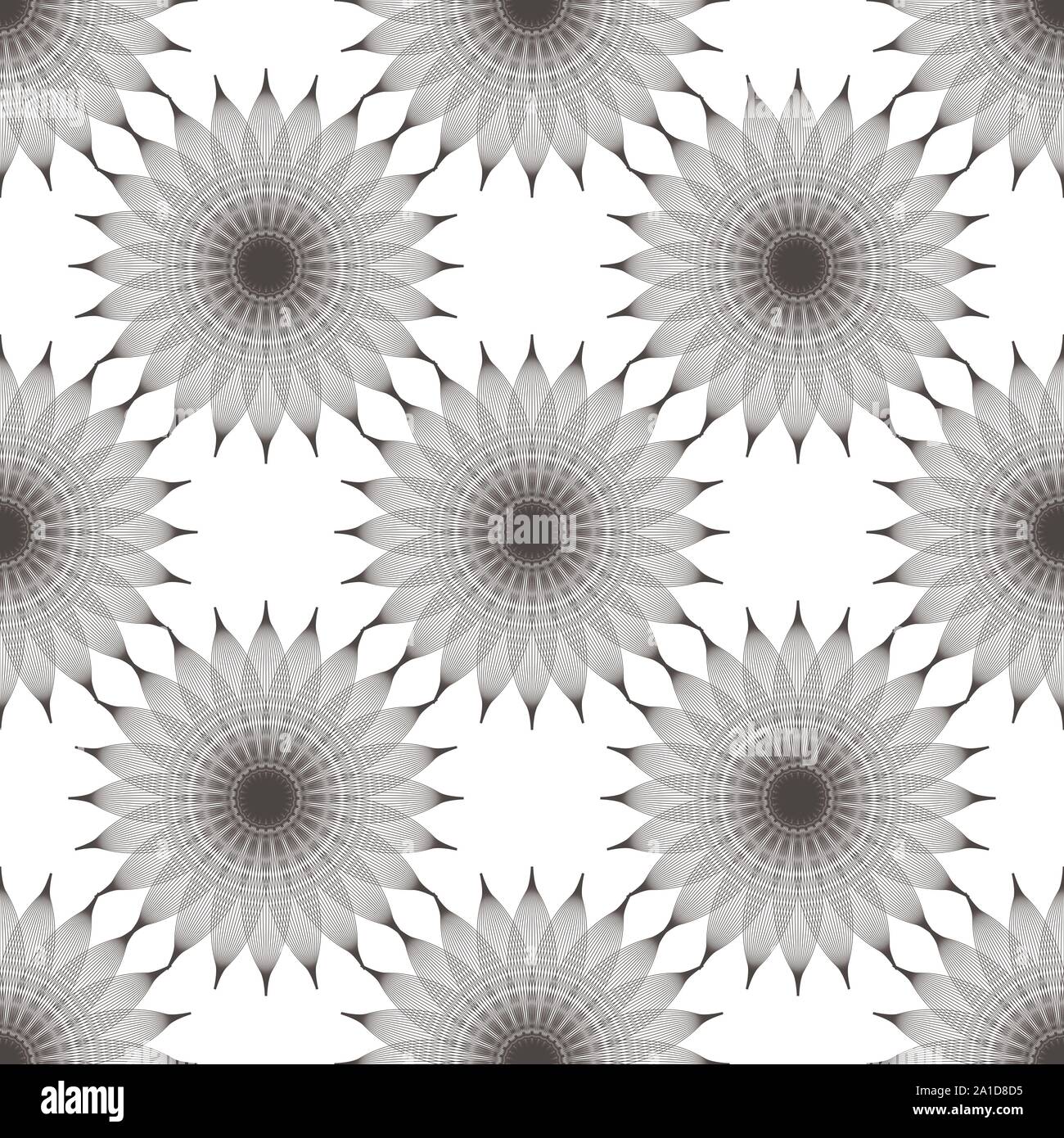 Vector seamless pattern. Floral stylish background. Delicate texture ...