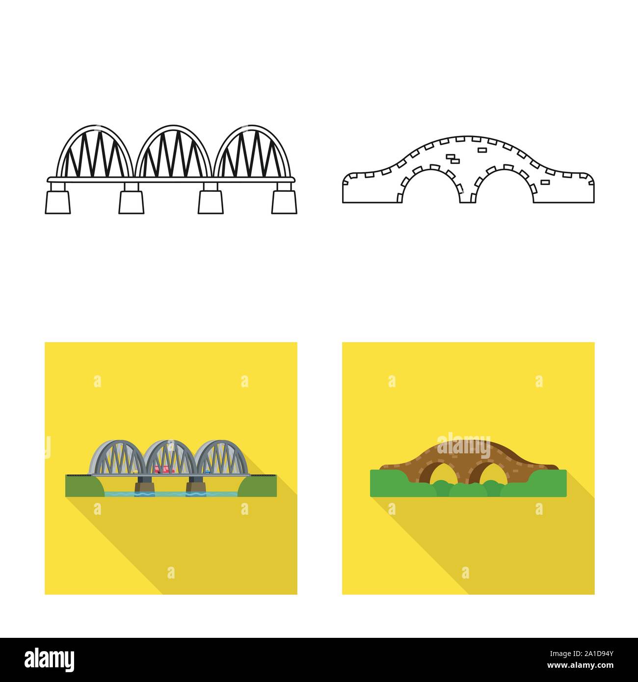 Vector design of connection and design sign. Collection of connection ...