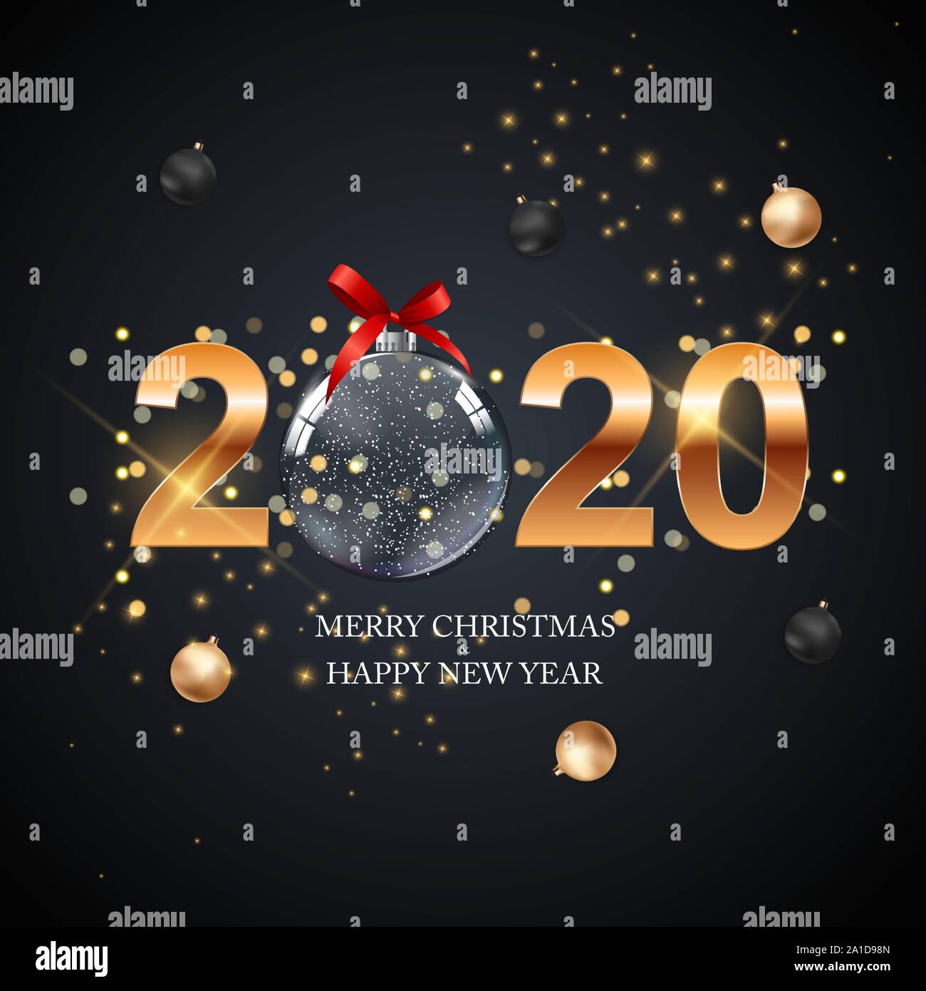 Happy 2020 New Year Background. Vector Illustration Stock Vector Image ...