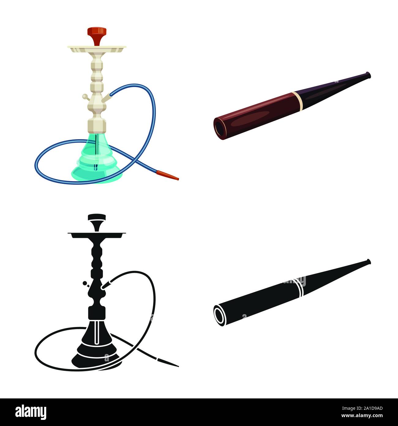 Vector design of refuse and stop sign. Collection of refuse and habit ...