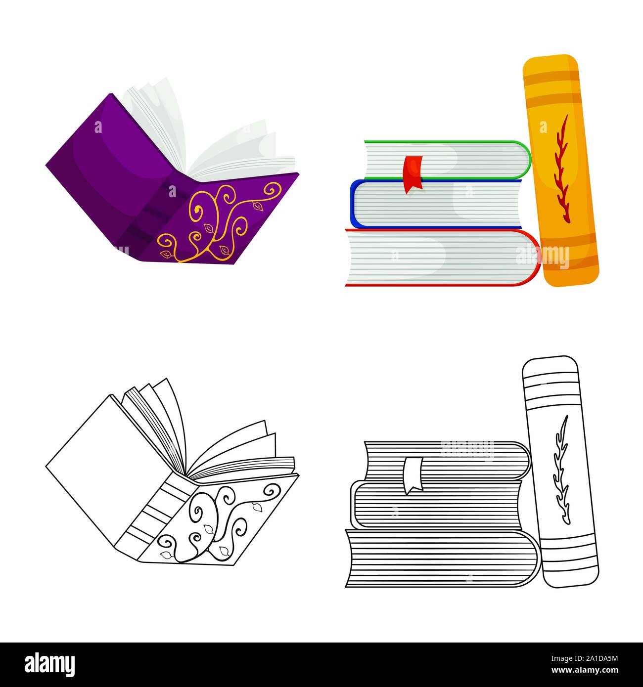 Vector illustration of training and cover symbol. Set of training and ...