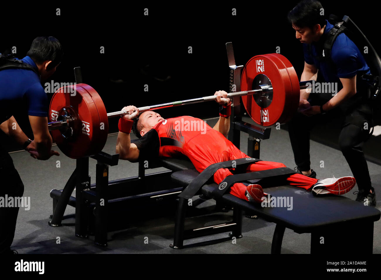 Tokyo, Japan. 26th Sep, 2019. Tetsuo Nishizaki (JPN) Para Powerlifting ...