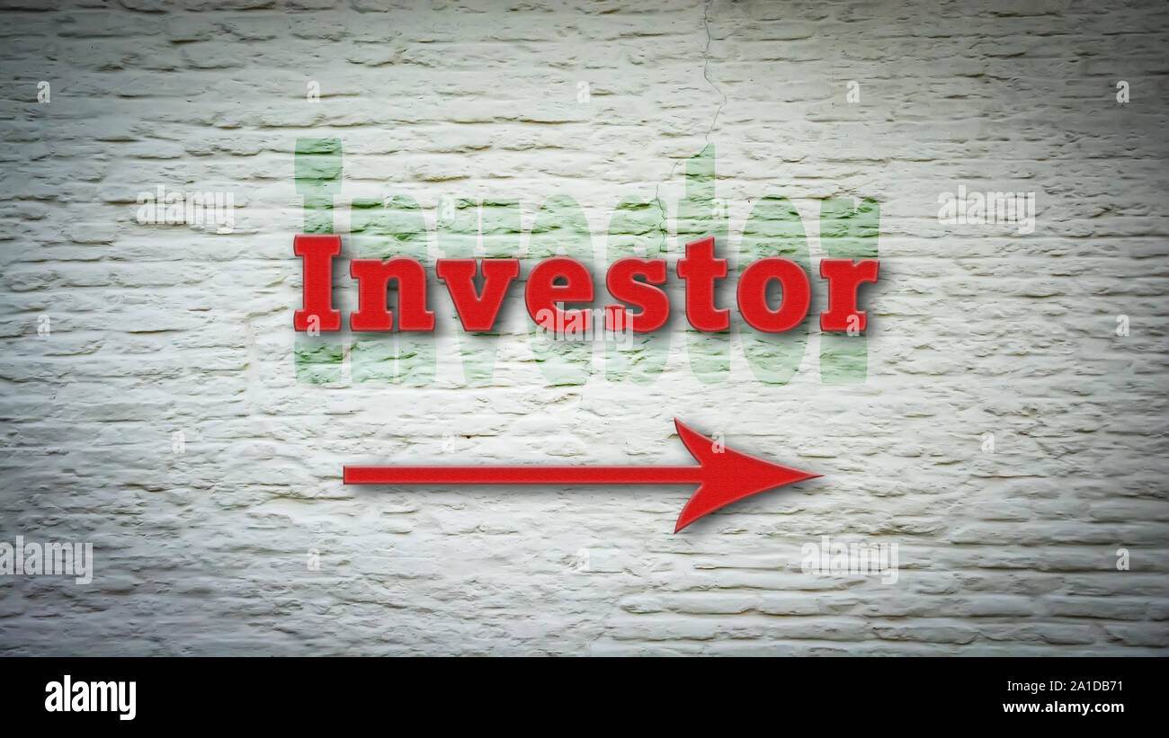 Street Sign the Direction Way to Investor Stock Photo - Alamy