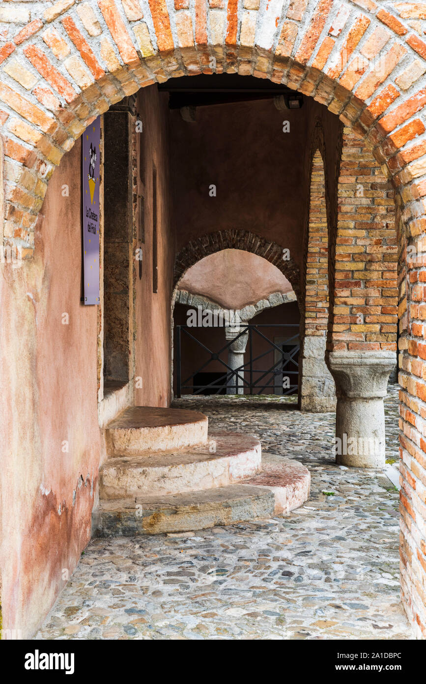 Ancient fortified village of Gemona del Friuli. Italy Stock Photo - Alamy