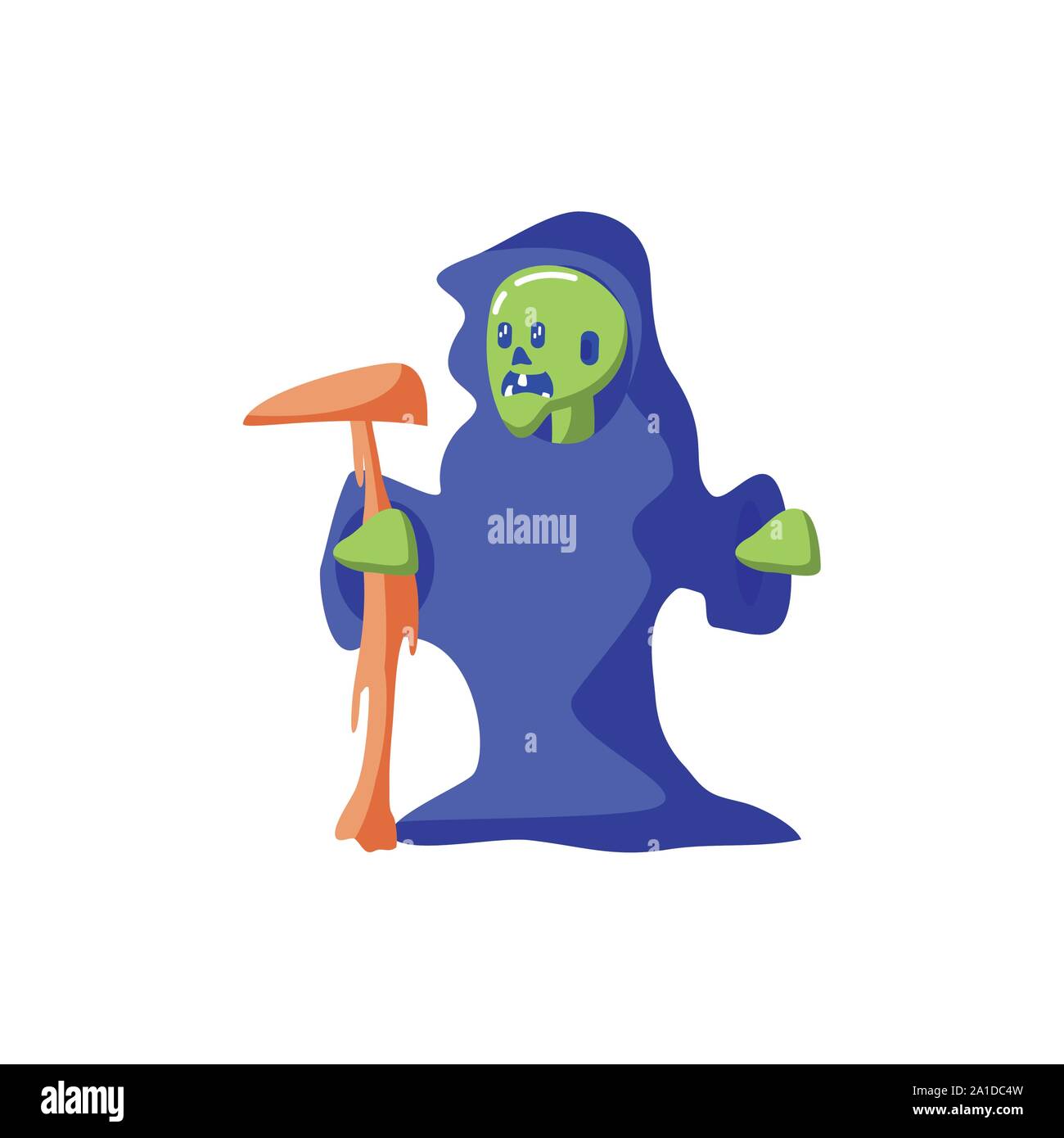 cartoon of death on white background vector illustration design Stock ...