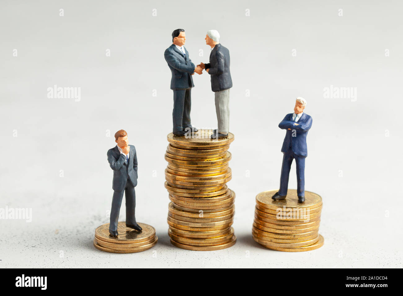 Businessmen shake hands as a symbol of a successful profitable ...