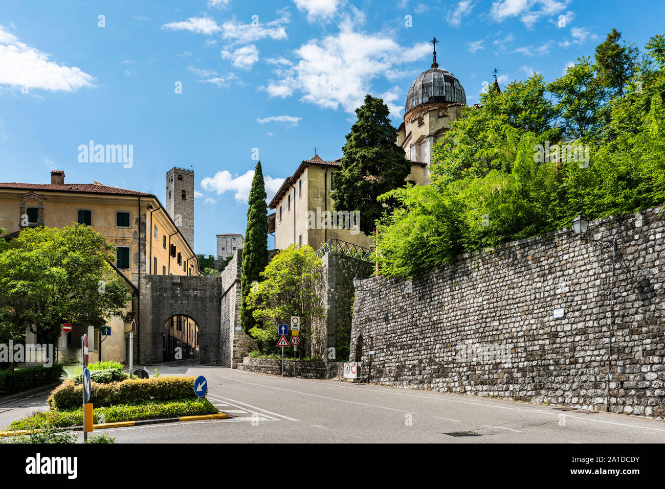 Ancient fortified village of Gemona del Friuli. Italy Stock Photo - Alamy