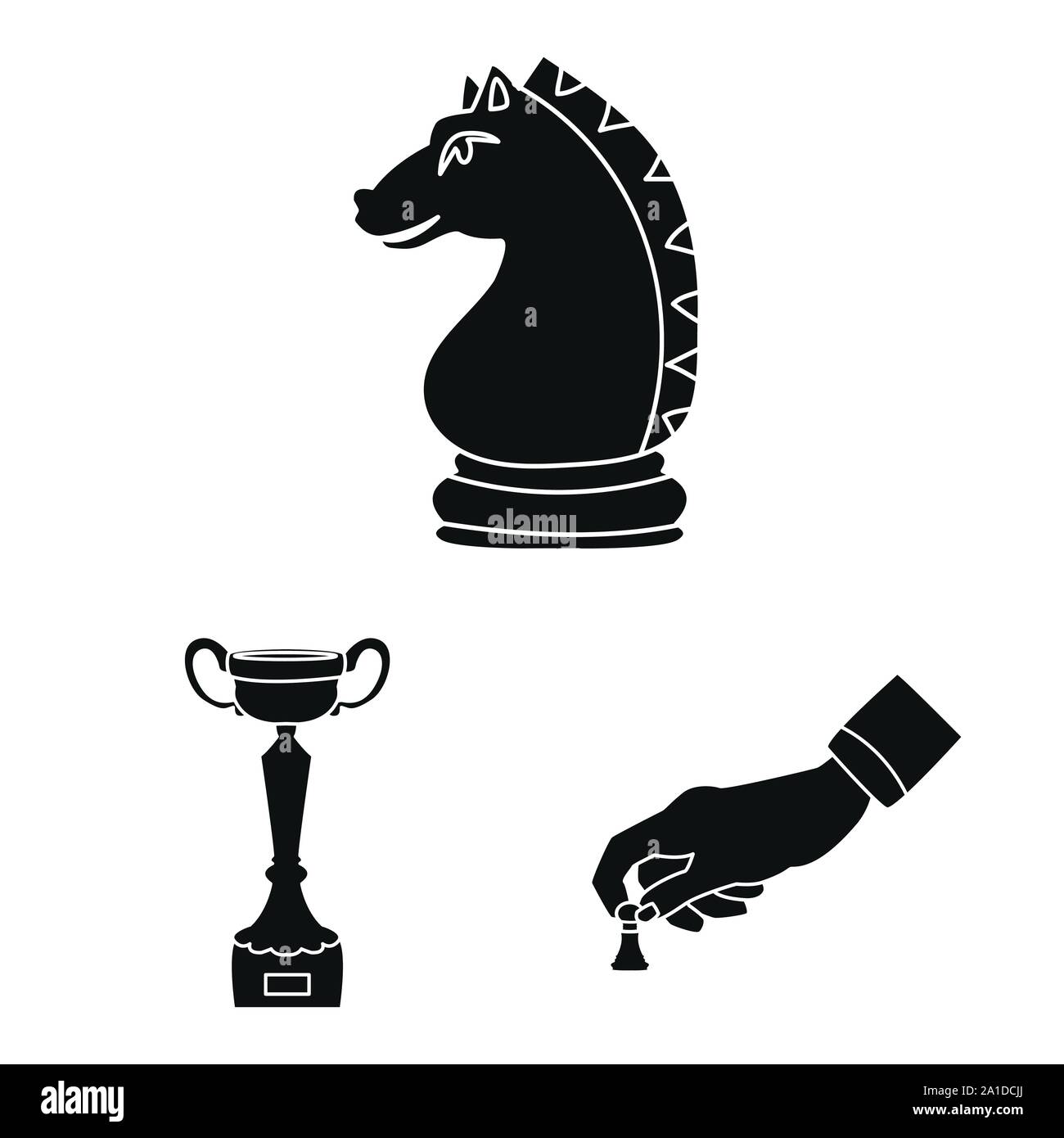 Isolated object of club and target icon. Collection of club and game ...