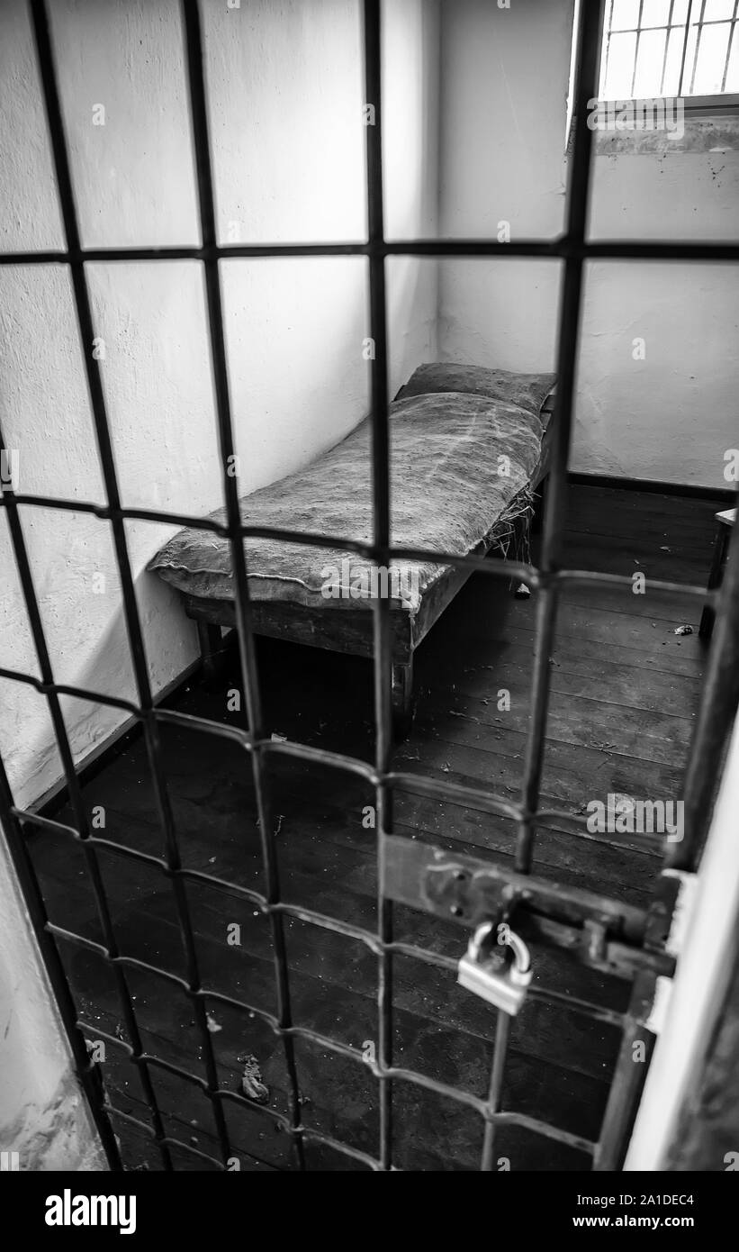 Old jail, detail of old war jail in Germany Stock Photo - Alamy