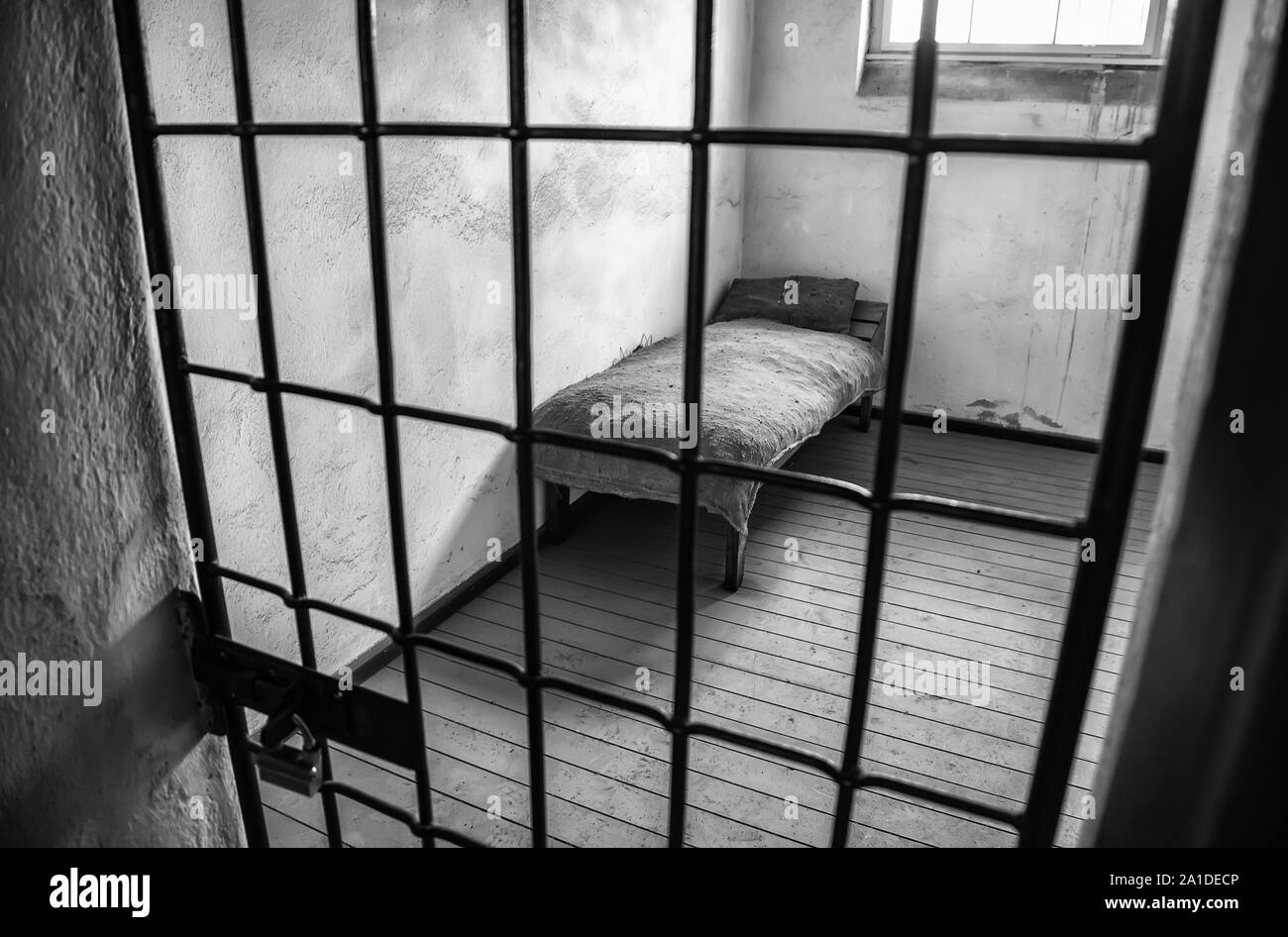 Old jail, detail of old war jail in Germany Stock Photo - Alamy