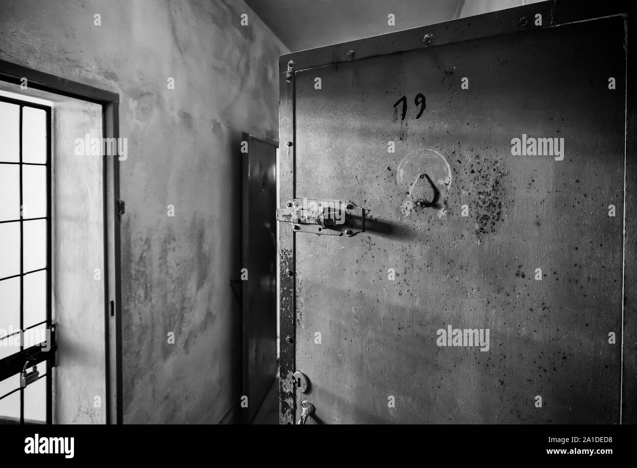 Old jail, detail of old war jail in Germany Stock Photo - Alamy