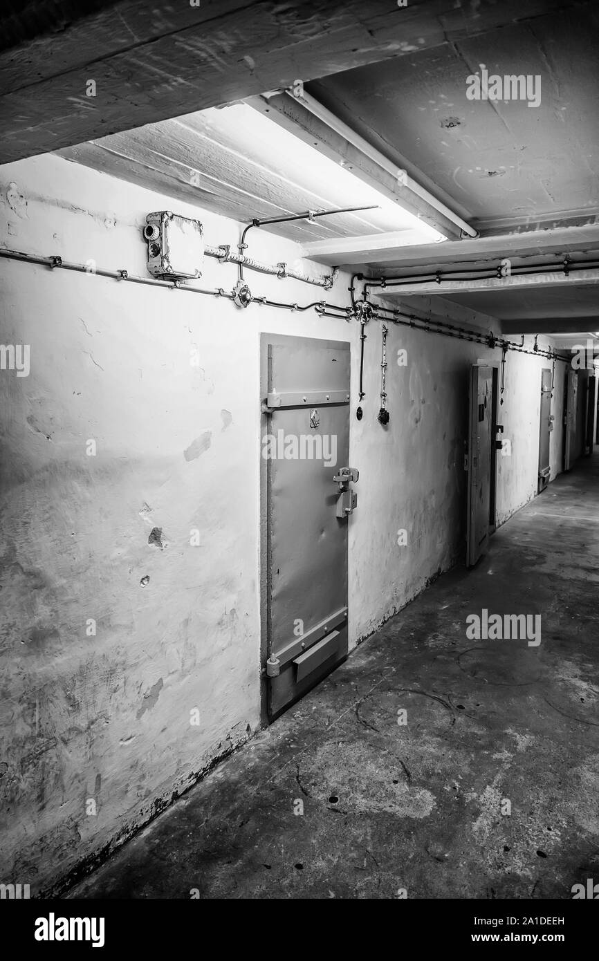 Empty jail cells Black and White Stock Photos & Images - Alamy