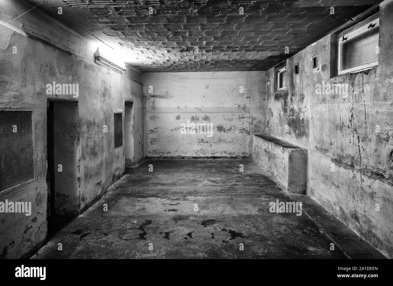 Old German jail, detail of confinement and crime, justice Stock Photo ...