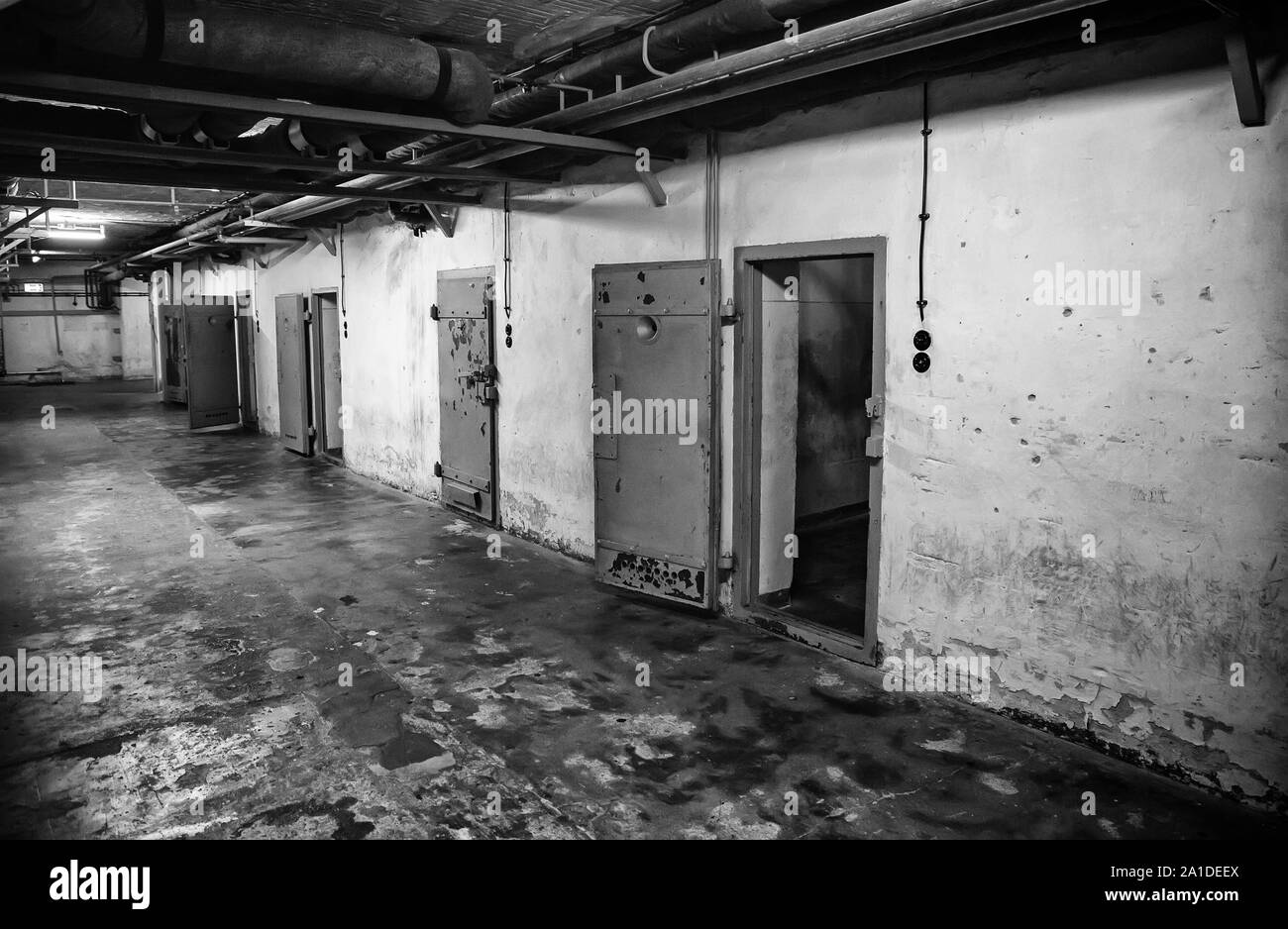Old German jail, detail of confinement and crime, justice Stock Photo ...