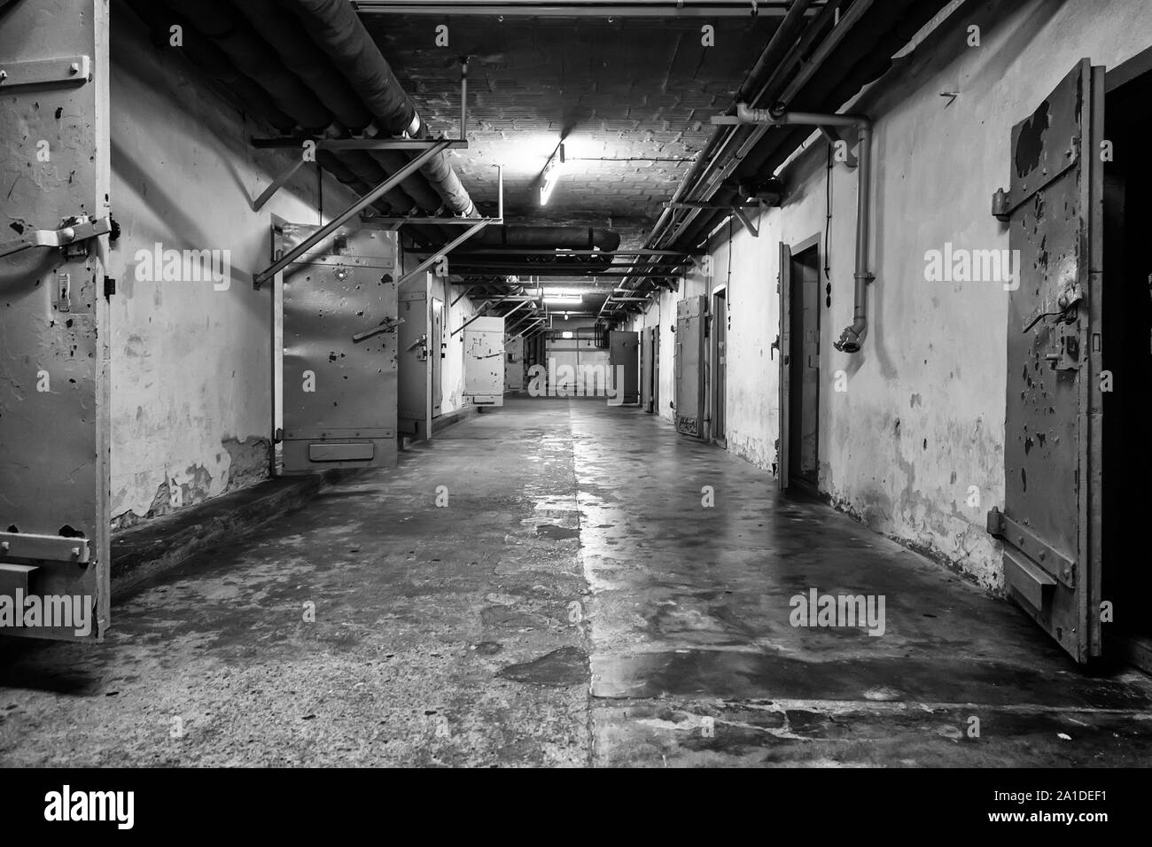 Old German jail, detail of confinement and crime, justice Stock Photo ...