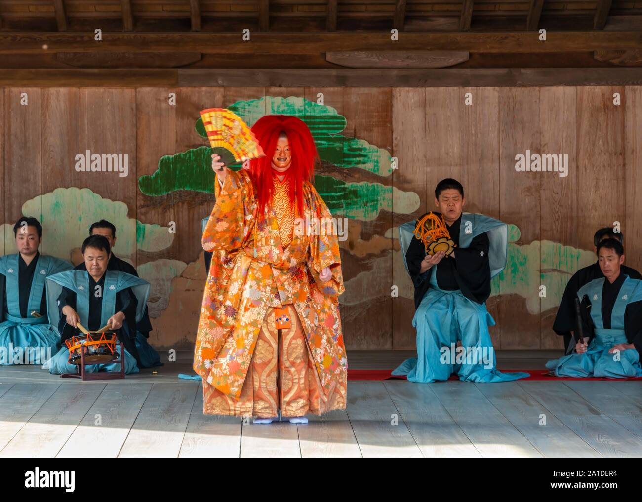 Traditional Japanese Theatre, No performance at Itsukushima Shrine ...