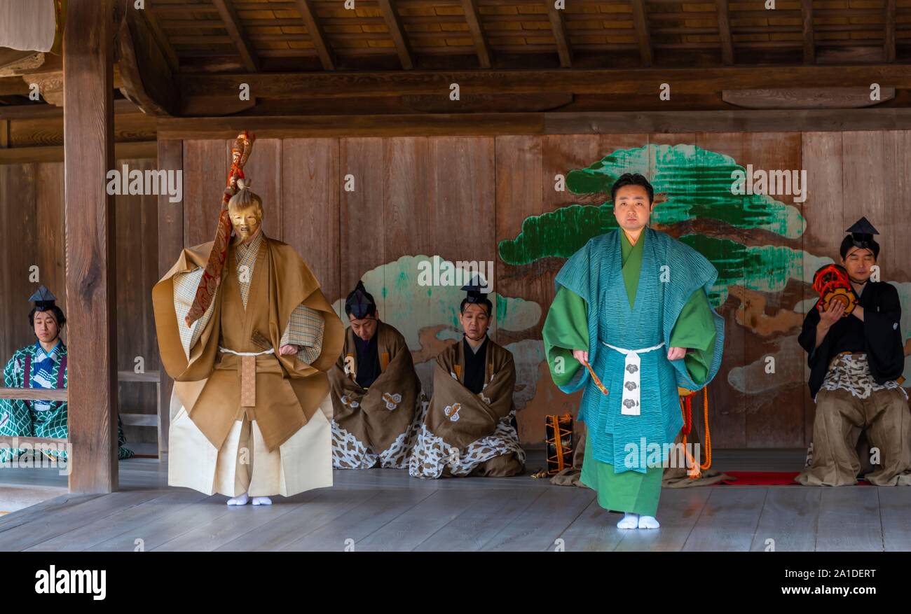 Traditional Japanese Theatre, No performance at Itsukushima Shrine ...