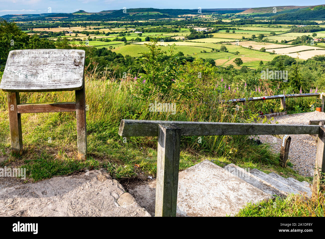 View from Claybank, North Yorkshire Moors, Stokesley, England Stock ...