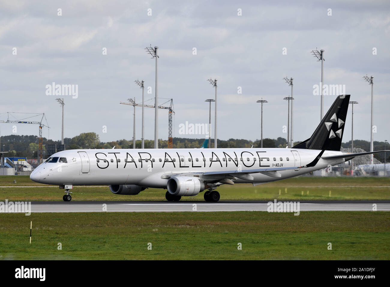 Air Dolowithi Embraer ERJ-195LR I-ADJV Star Alliance launches, takeoff ...