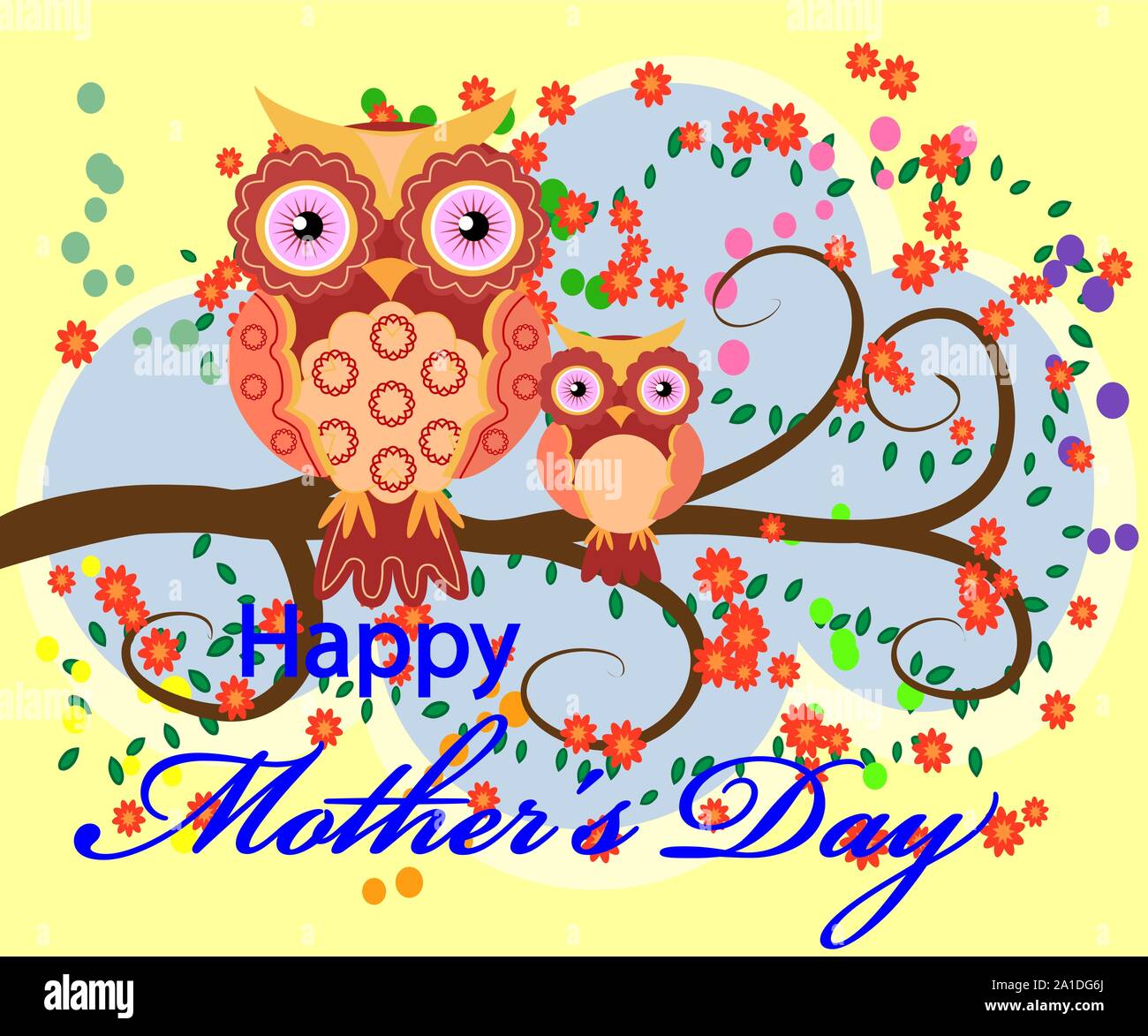 Happy mothersday Stock Vector Images - Alamy