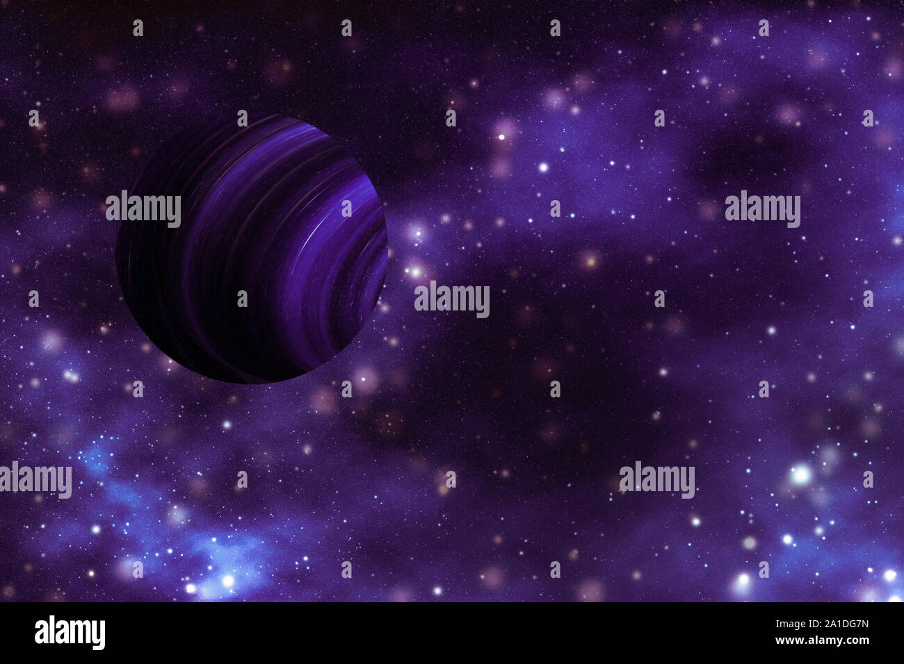 Discovery in astronomy, cosmic abstract and future technology concept ...