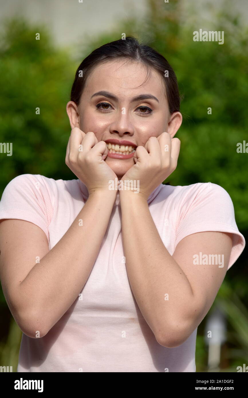 A Pretty Minority Female And Insecurity Stock Photo - Alamy