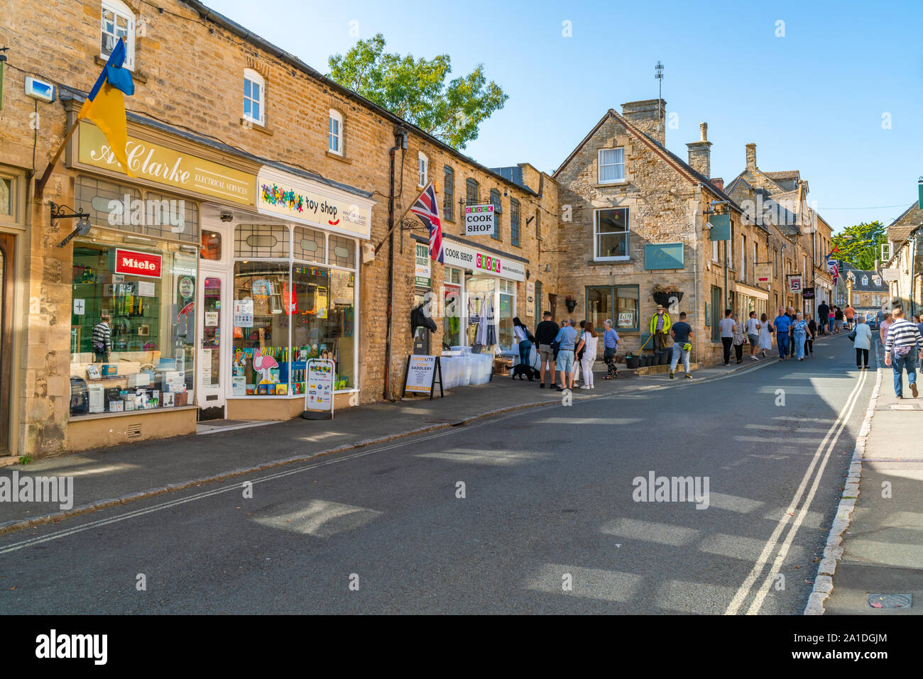 STOW-ON-THE-WOLD, UK - SEPTEMBER 21, 2019: Stow-on-the-Wold is a small ...