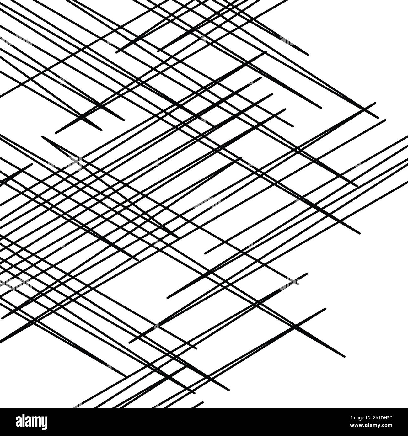 Matrix, grid, mesh pattern of intersecting irregular, dynamic lines ...
