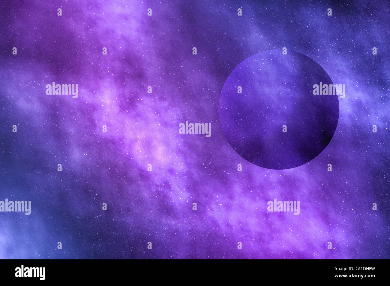 Discovery in astronomy, cosmic abstract and future technology concept ...