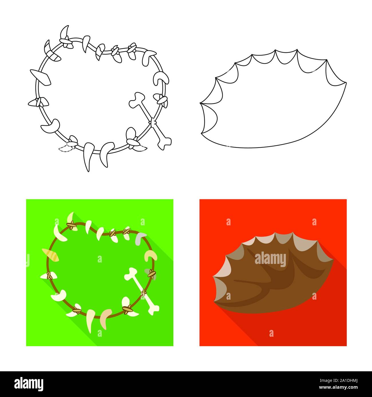 Isolated object of evolution and prehistory icon. Set of evolution and ...