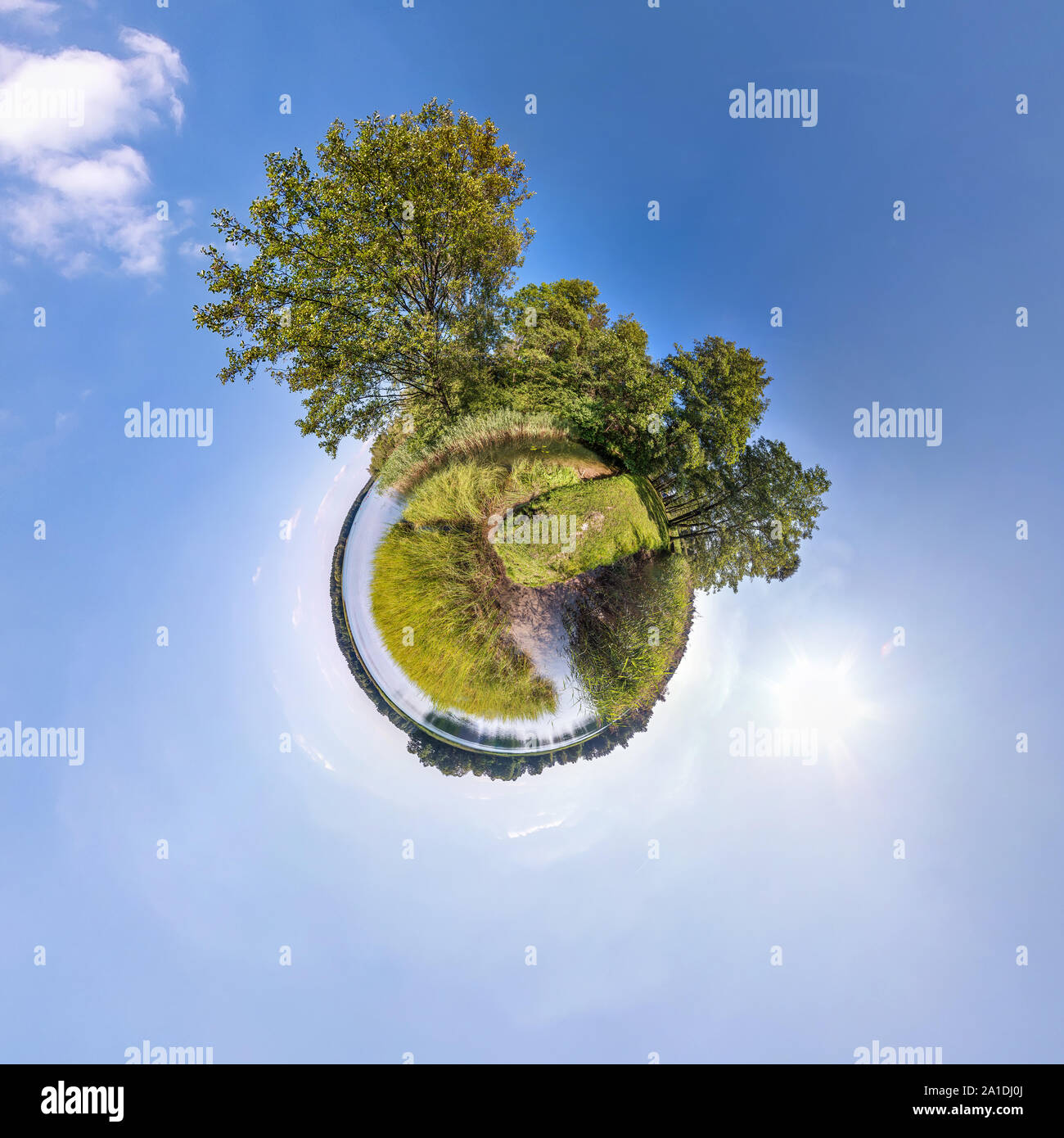 Little planet transformation of spherical panorama 360 degrees ...