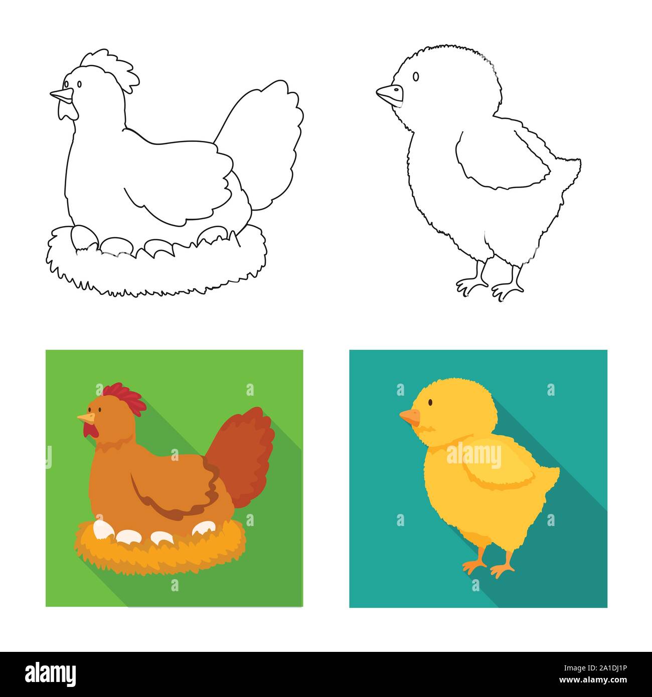 Vector design of breeding and kitchen icon. Collection of breeding and ...