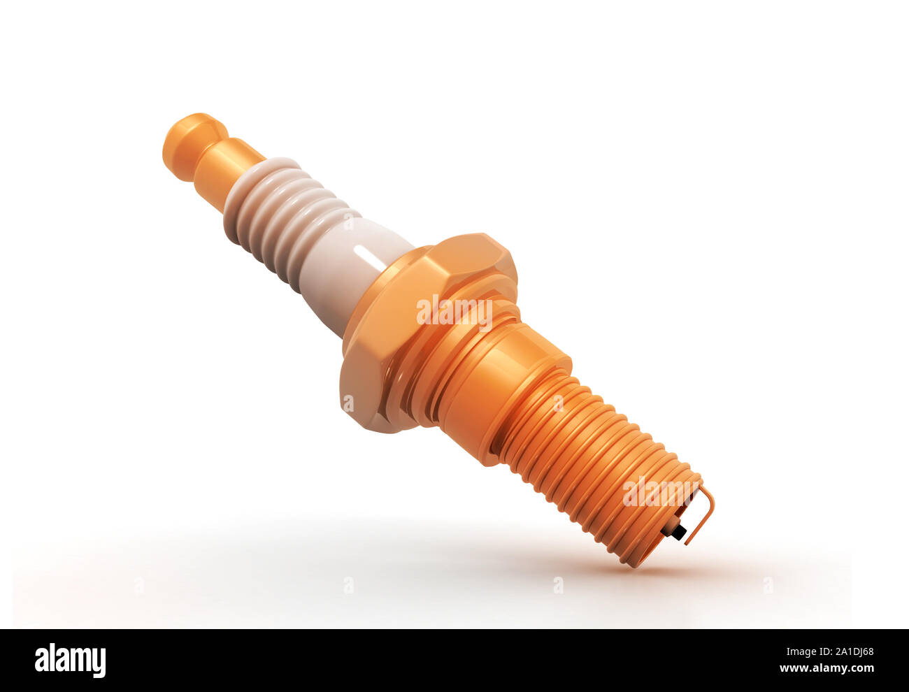 Spark plug. 3d render Stock Photo - Alamy