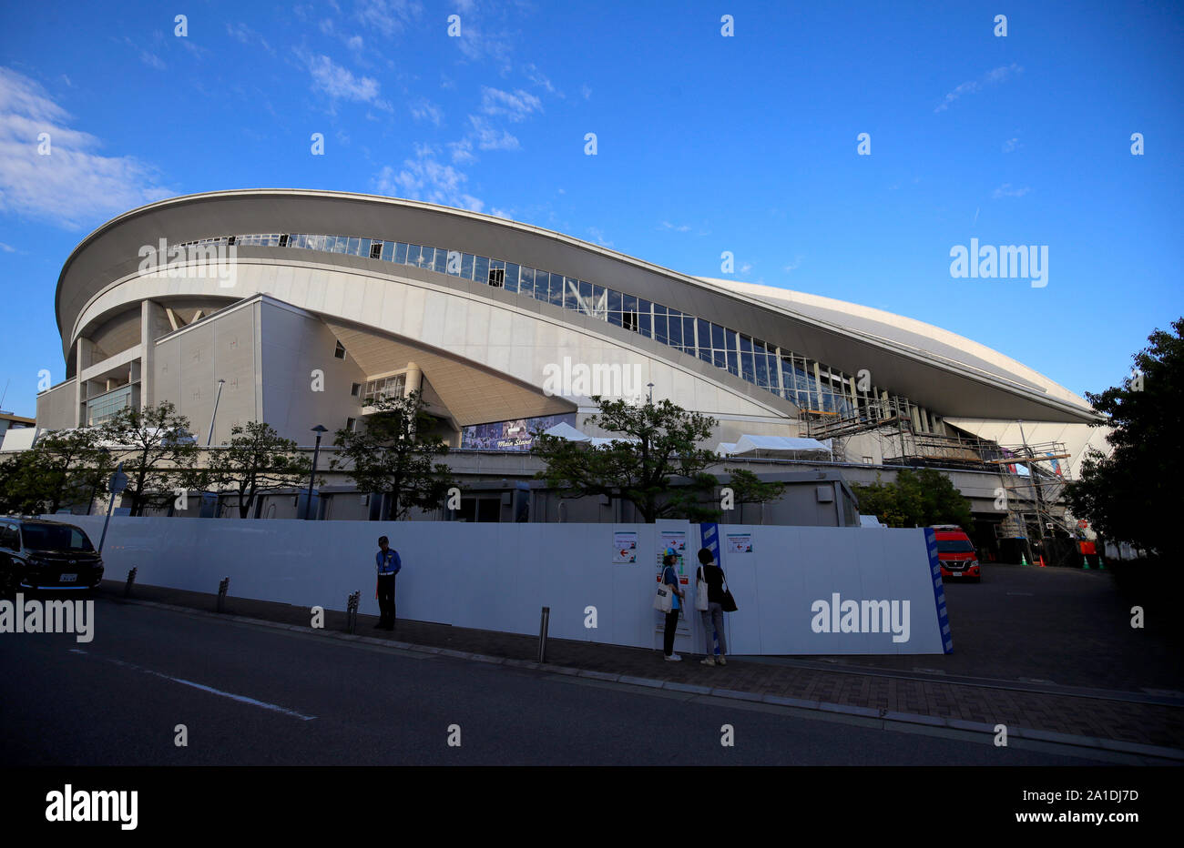 A general view of the stadium ahead of the 2019 Rugby World Cup match ...