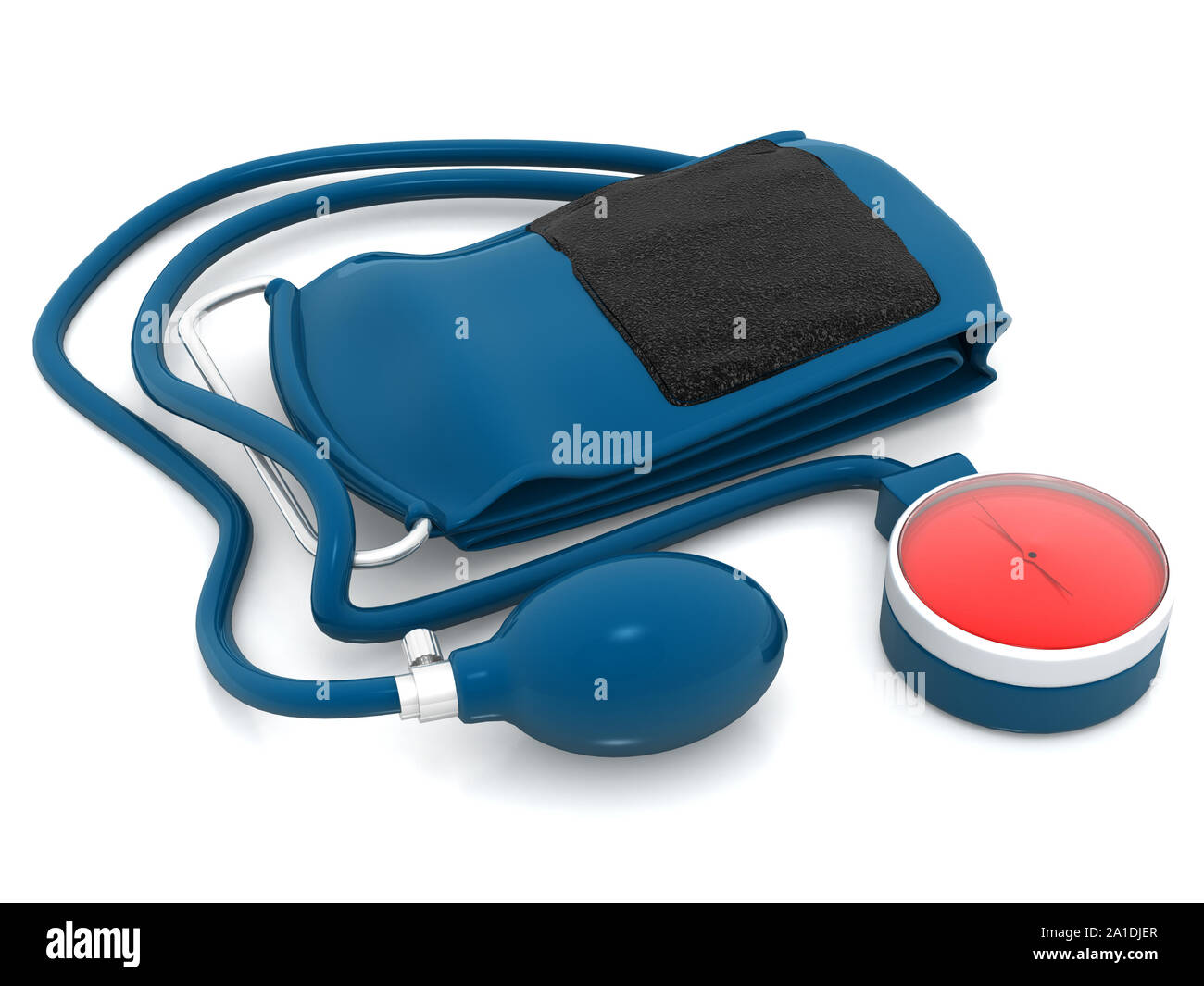 Sphygmomanometer. 3d render Stock Photo - Alamy