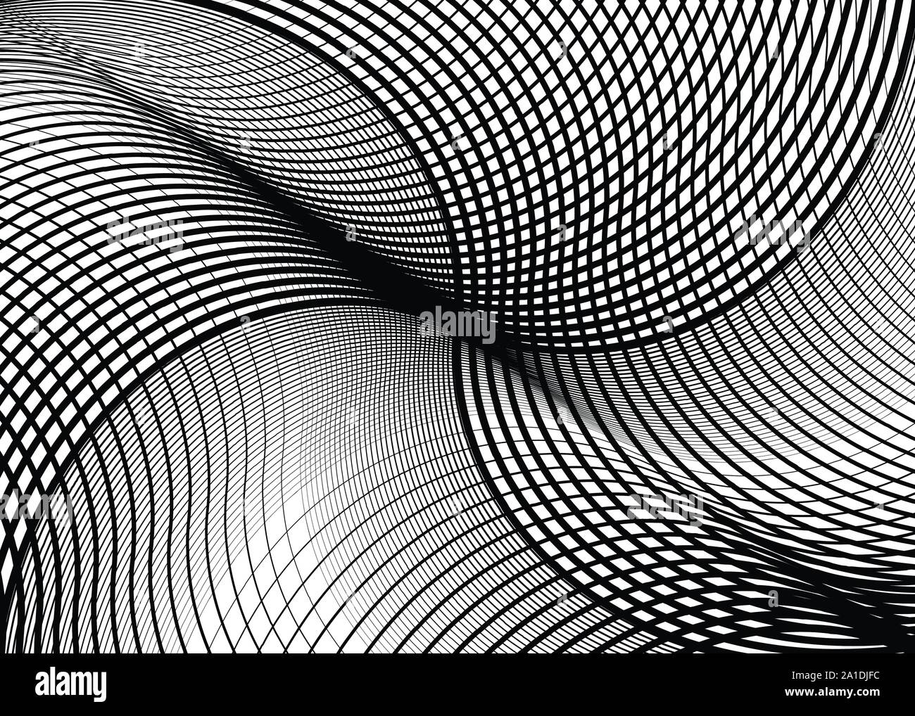 Irregular geometric pattern, background with wavy, waving grid, mesh of ...