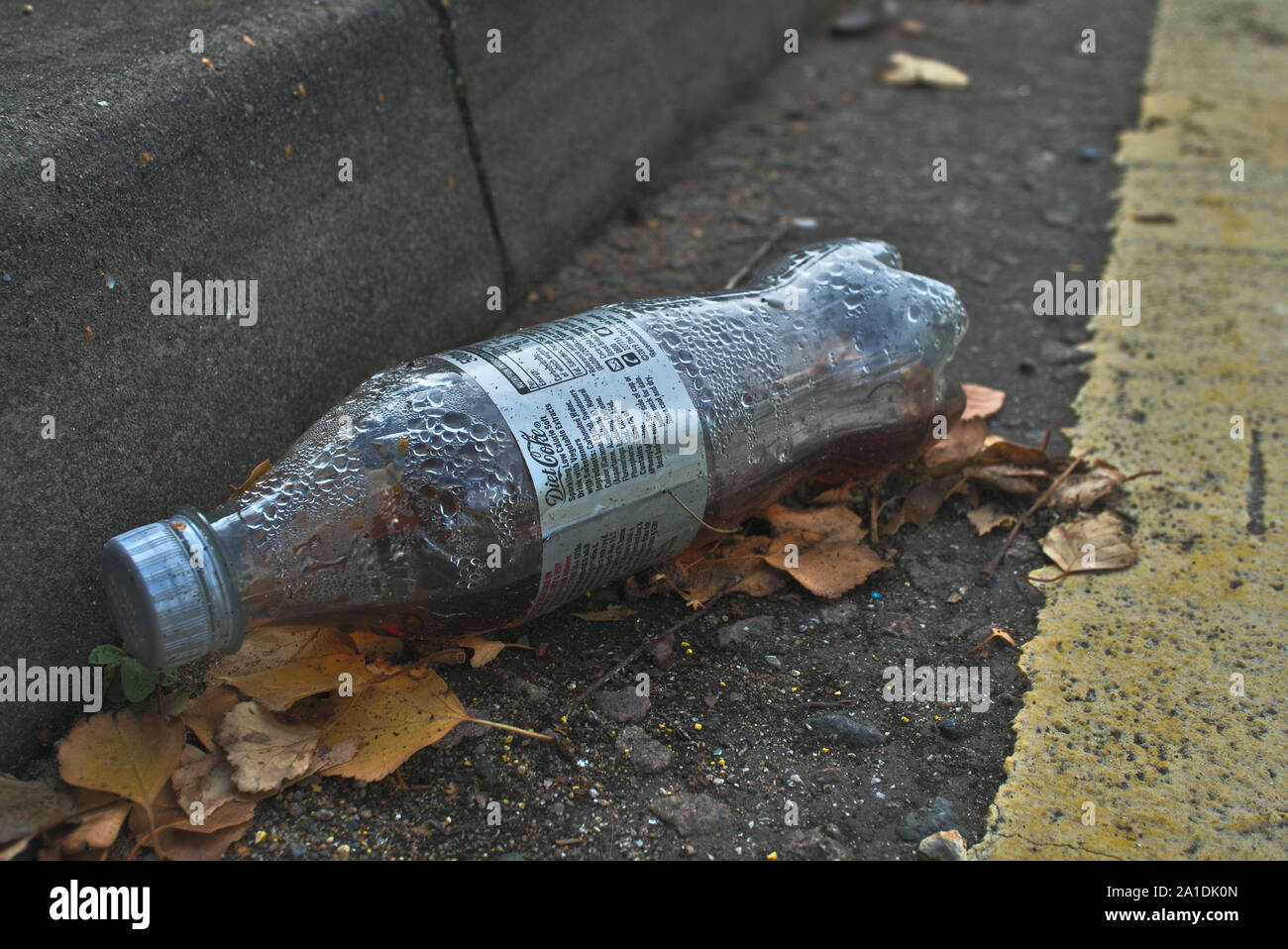 Discarded plastic bottle. Birmingham. British Isles Stock Photo - Alamy